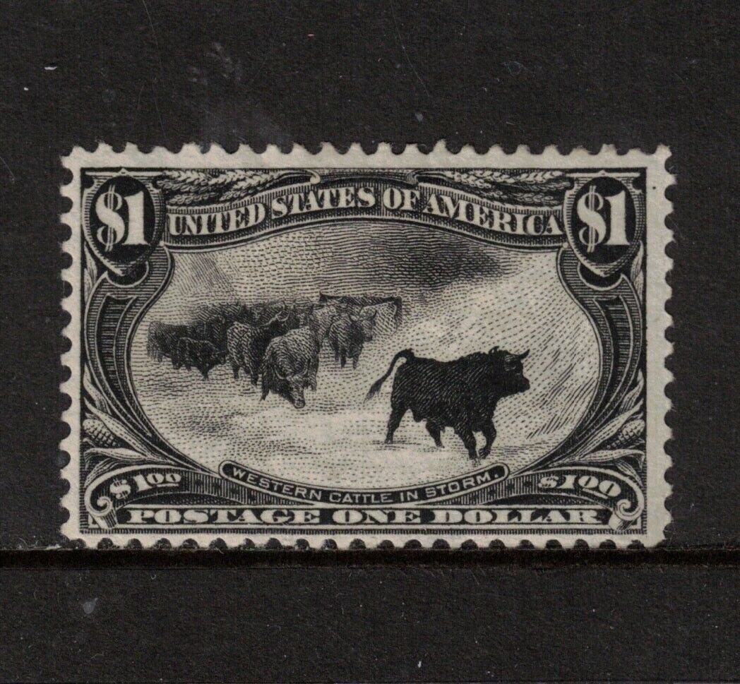 USA #292 Mint Fine Full Original Gum Hinge Remnant - Deep Shade ...