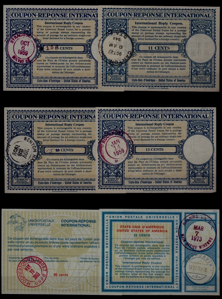 USA 6 IRC (intl. reply coupon) 1949-93 | United States, Stamp / HipStamp