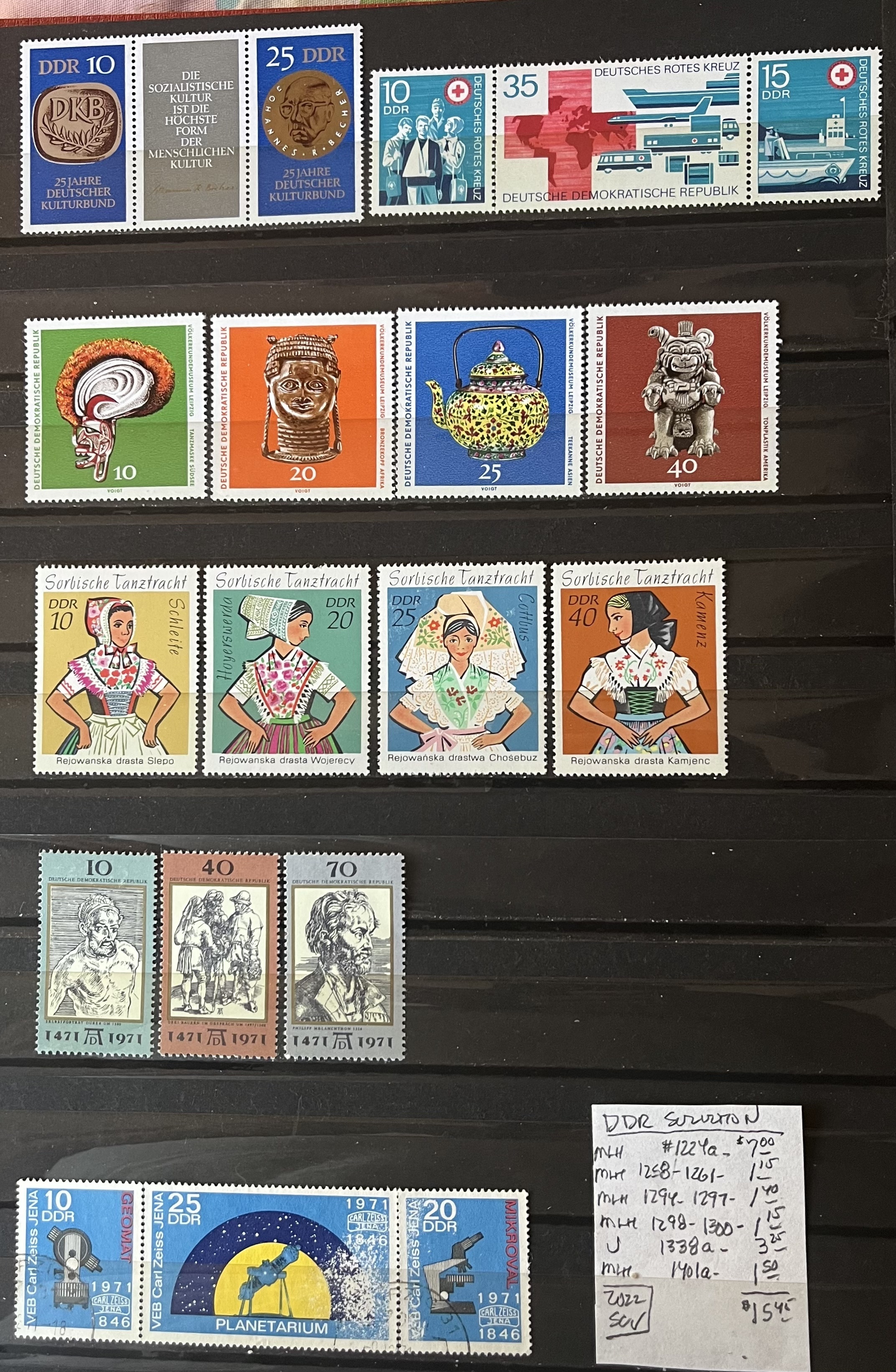 DDR Selection #1224a//1401a- SCV=$15.45* | Europe - Germany & Colonies - Germany DDR, General ...