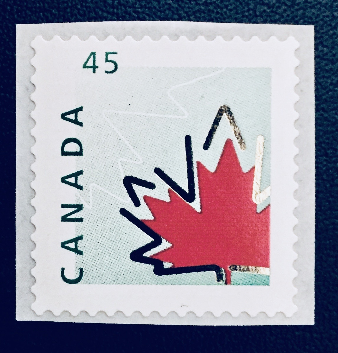 Canada #1697 43¢ Stylized Maple Leaf (1998). Die-cut. MNH | Canada ...