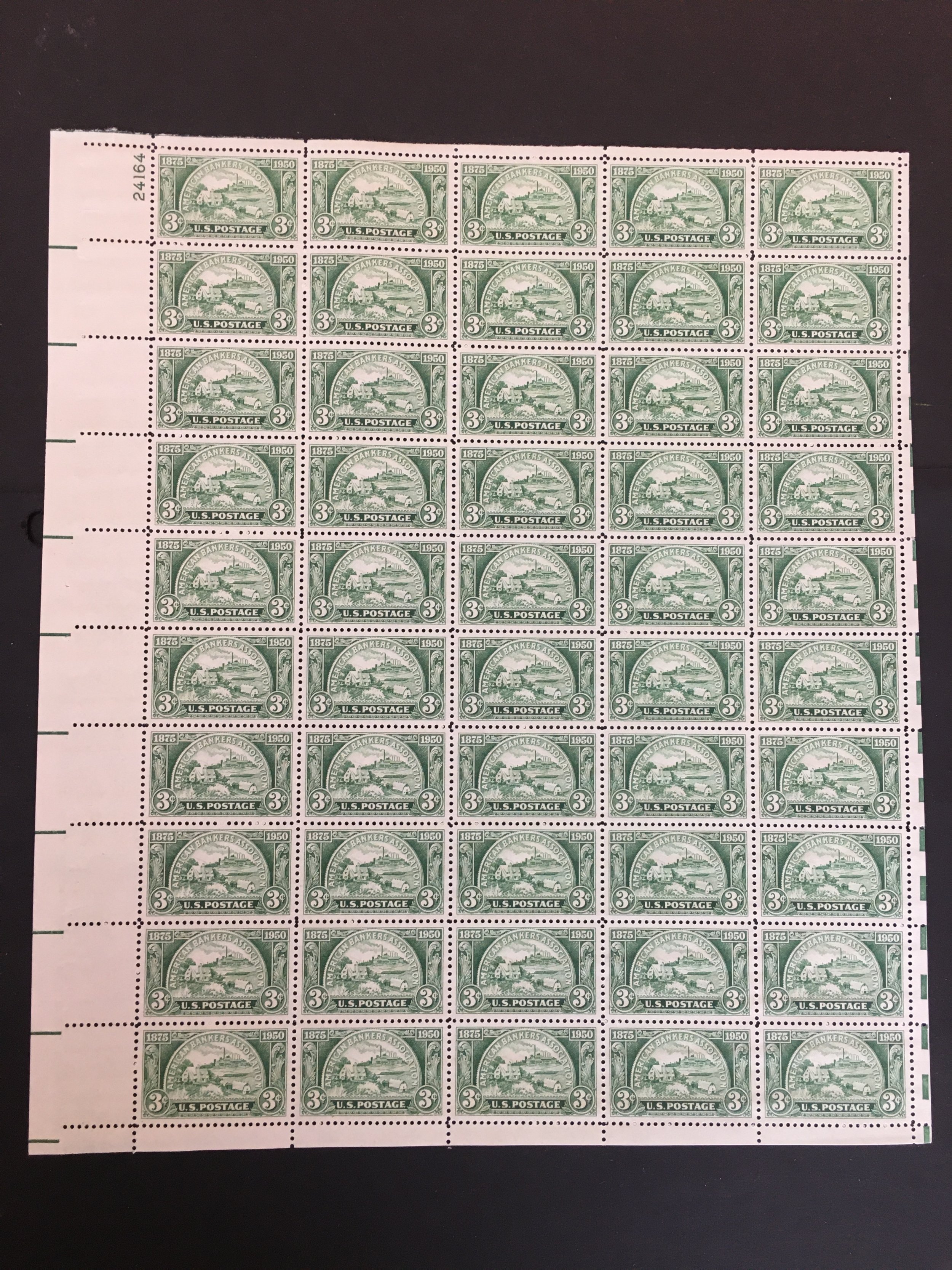1950 sheet - American Bankers Association Sc# 987 | United States ... 1950 sheet - American Bankers Association Sc# 987 | United States ...
