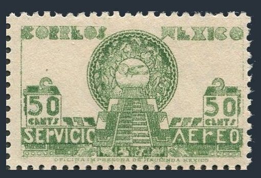Mexico C138 wmk 272,MNH.Michel 860. Air Post 1945.Allegory of Flight ...