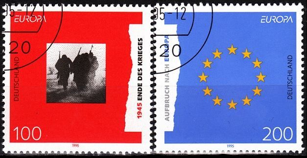 GERMANY 1995 EUROPA: Victory-50. End of War, Euro Union. Complete set ...