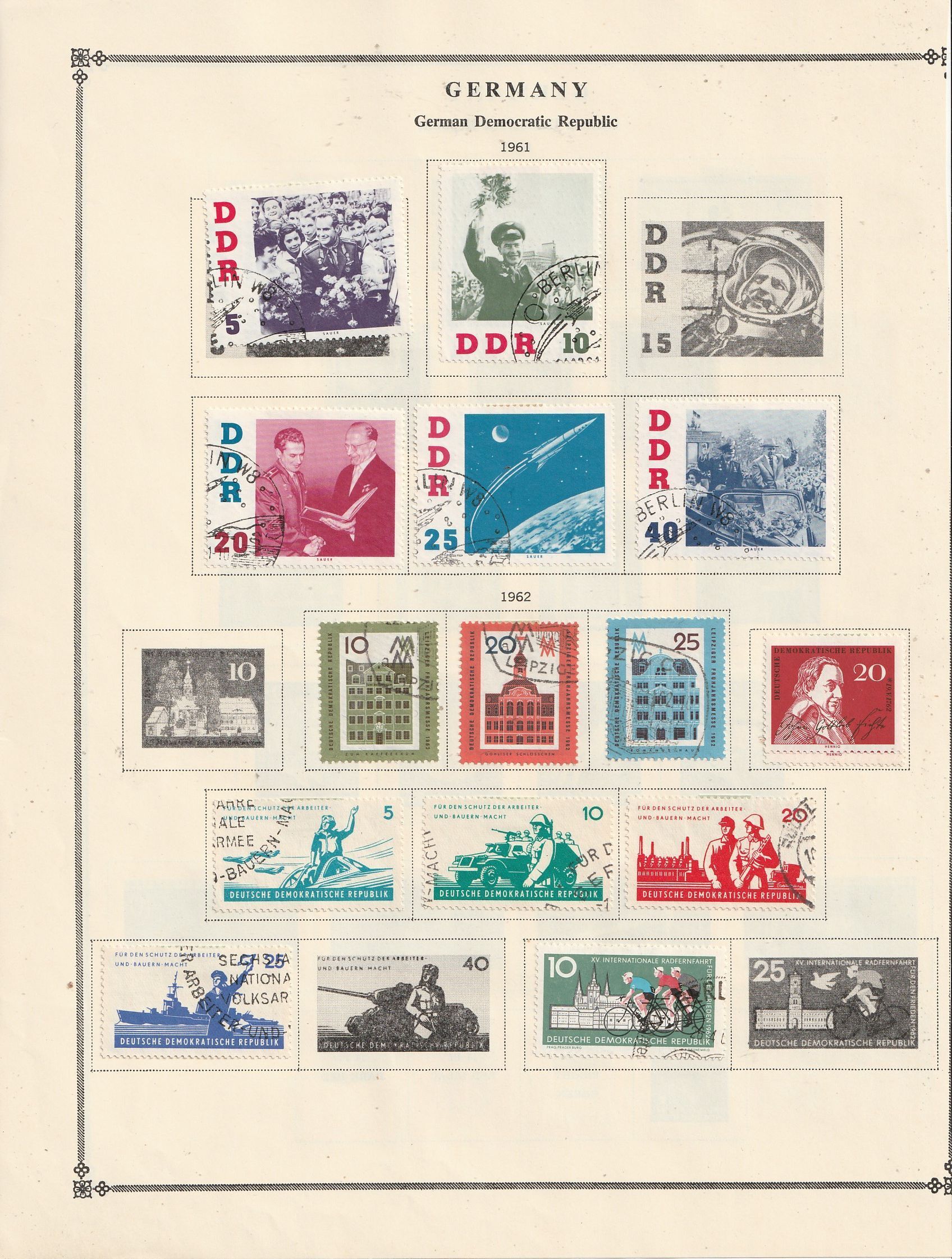 Germany DDR Collection B - 6 Scans - All the stamps are in the scans ...
