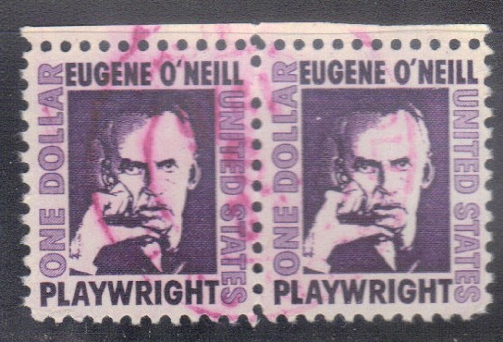 USA Scott #1294 Used $1 Eugene O'Neill 1967 Conn Pair | United States ...