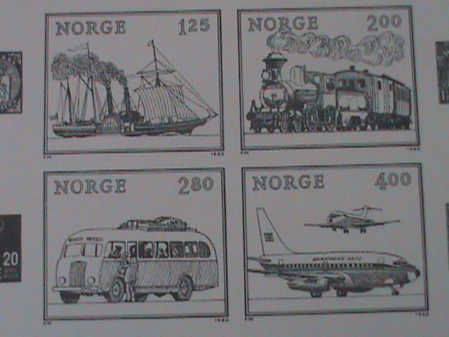 Norway-1980-Norwex'80 Intel. Philatelic Exhibition-Sovenir Card Mnh-Vf ...