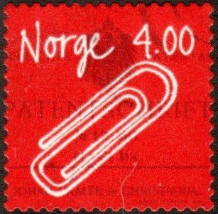 Norway 1214 - Used - 4k Paper Clip by Johan Vaaler / Invention (1999 ...
