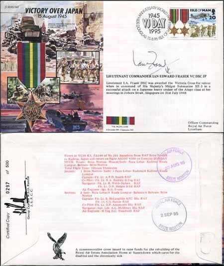 JS45/16BC Victory in Europe sign Lieutenant Commander Ian Edward Fraser ...
