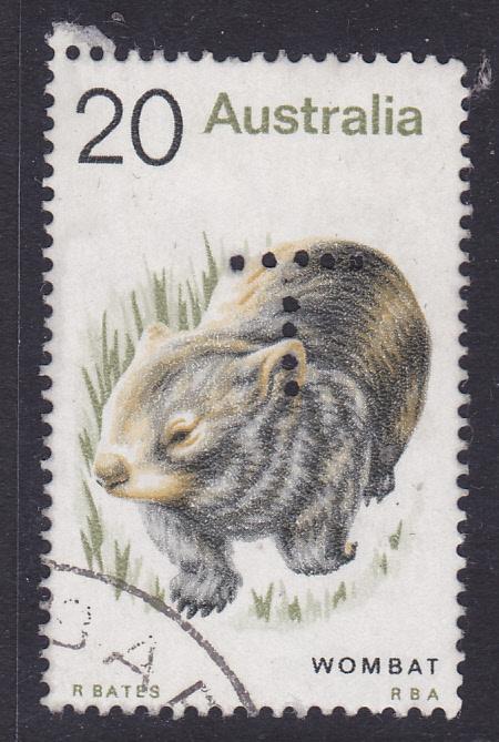 Australia -1974 Animals "Wombat" Perforated with "T" - used | Australia ...