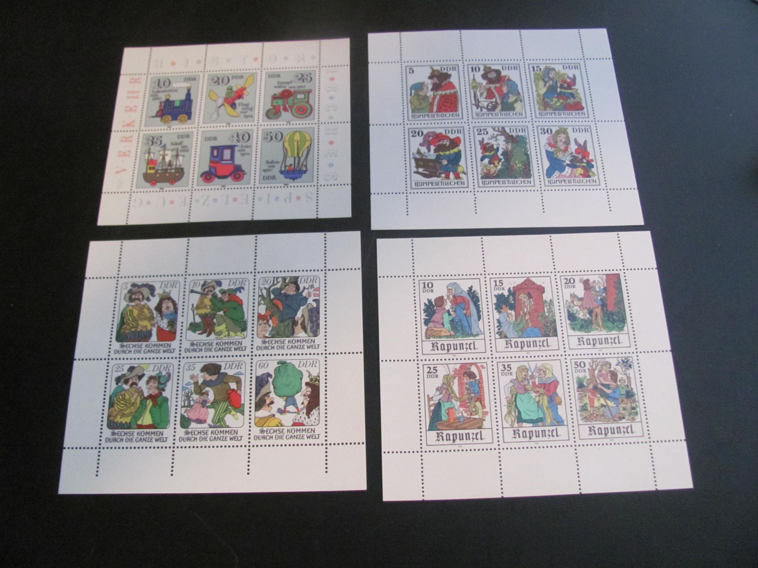 Germany DDR MNH 16 Fairy Tale Souvenir Sheets XF (191) | Europe ...