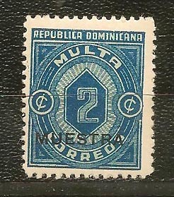 Dominican Republic Stamp MNH Multa 1942 Muestra 2c #XA 2 | Caribbean ...