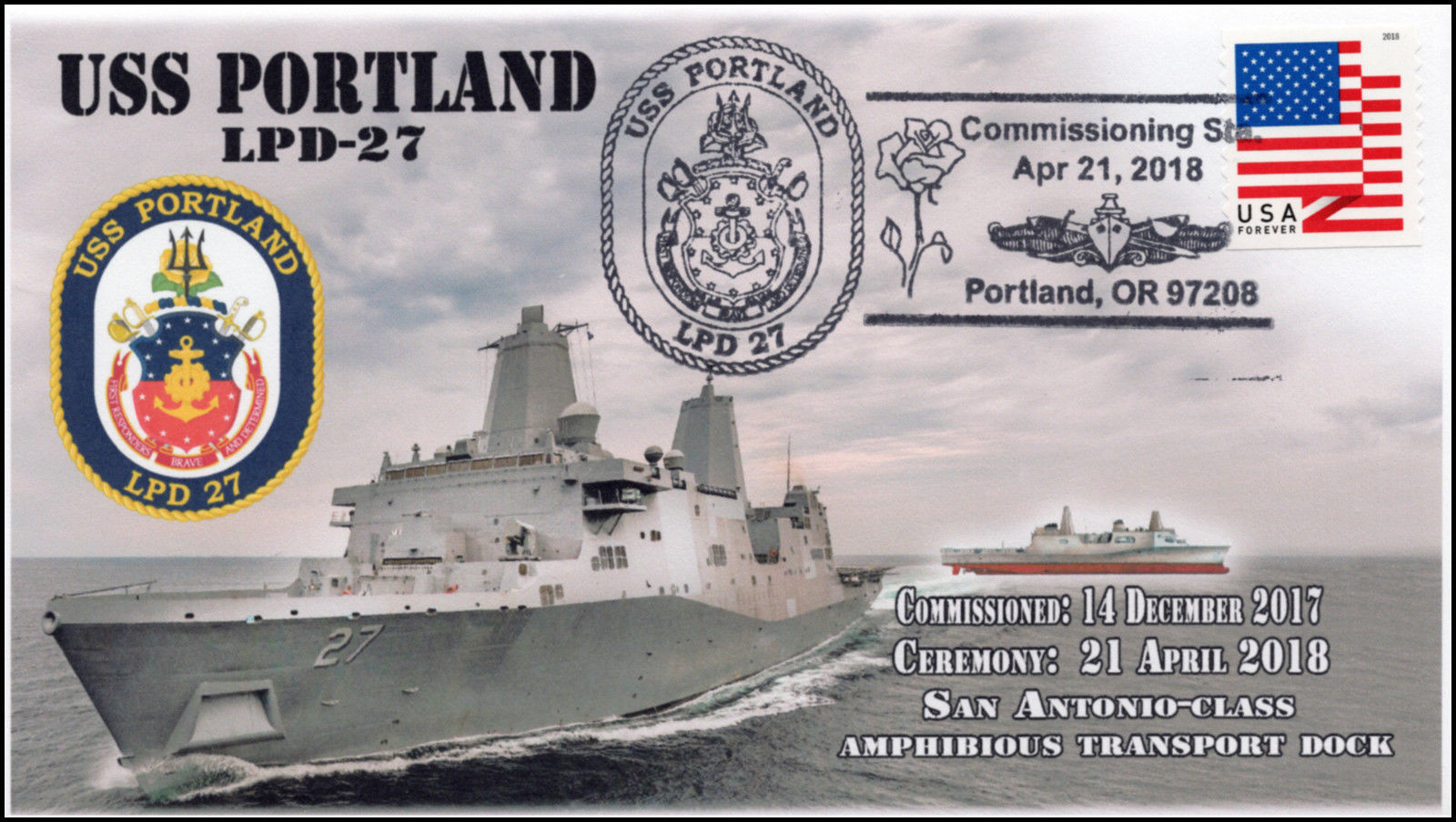 18-133, 2018, USS Portland, LPD-27, Commissioning, Pictorial, Event ...