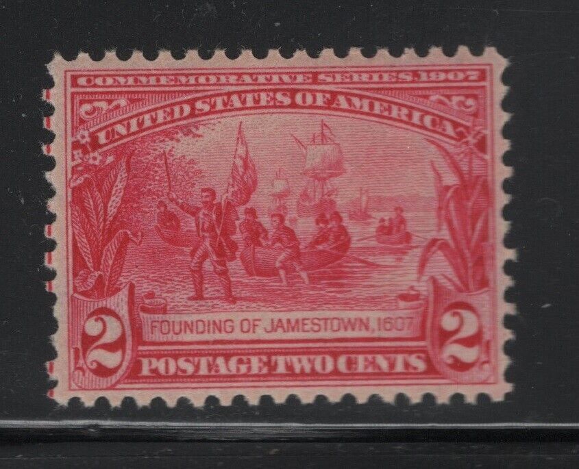 329 VF original gum mint never hinged with nice color ! see pic ...