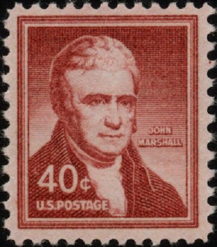 1958 40c John Marshall, United States Chief Justice Scott 1050 Mint F ...