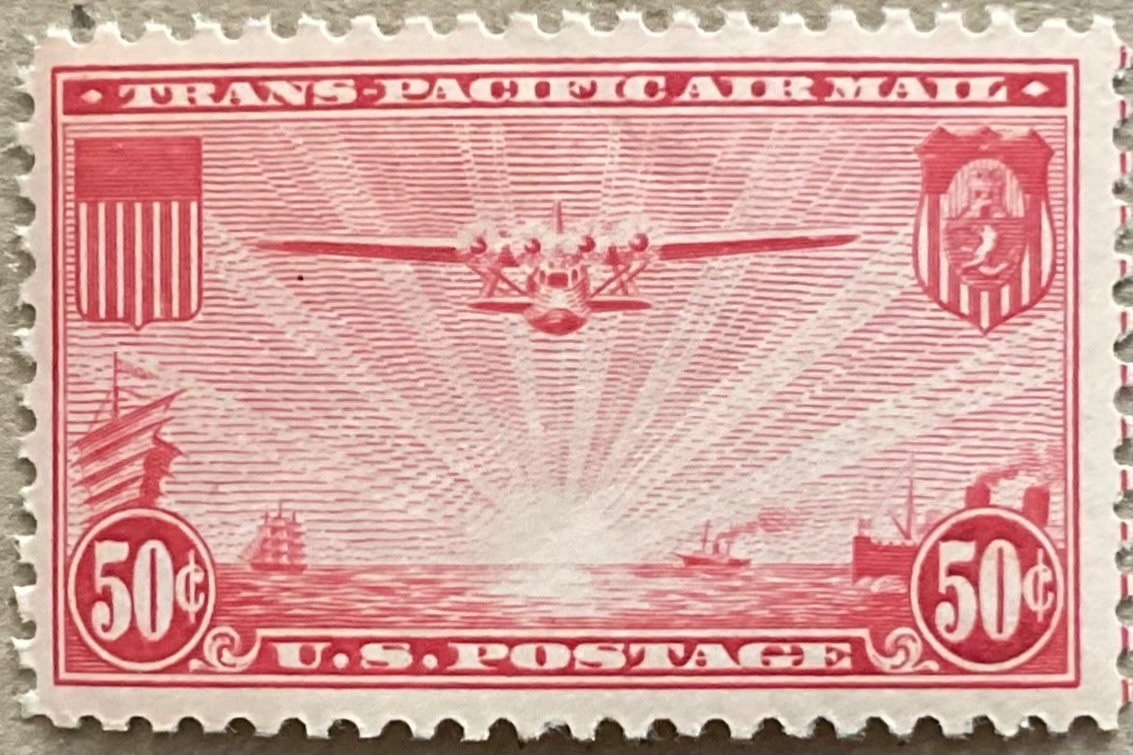 US #C22 MNH Single “China Clipper” Over Pacific SCV $10.00 L4 | United ...