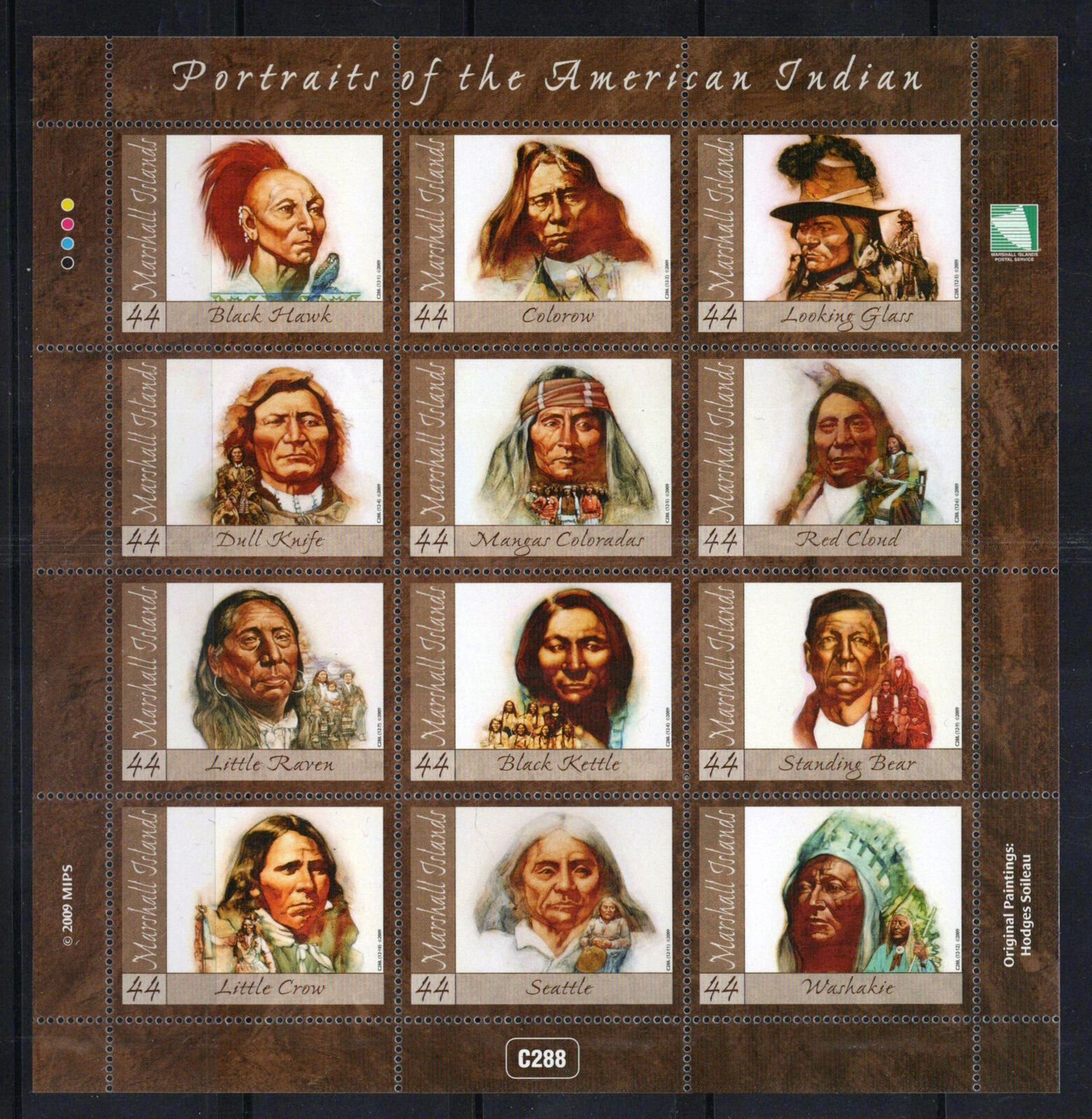 ZAYIX Marshall Islands 987 MNH Famous American Indians 092723SL21M ...