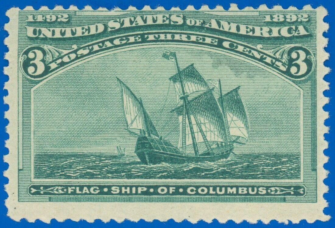 Scott #232 Columbian Issue, Mint-Avg-OG-NH, CLEAN STAMP! SCV $97.50 ...