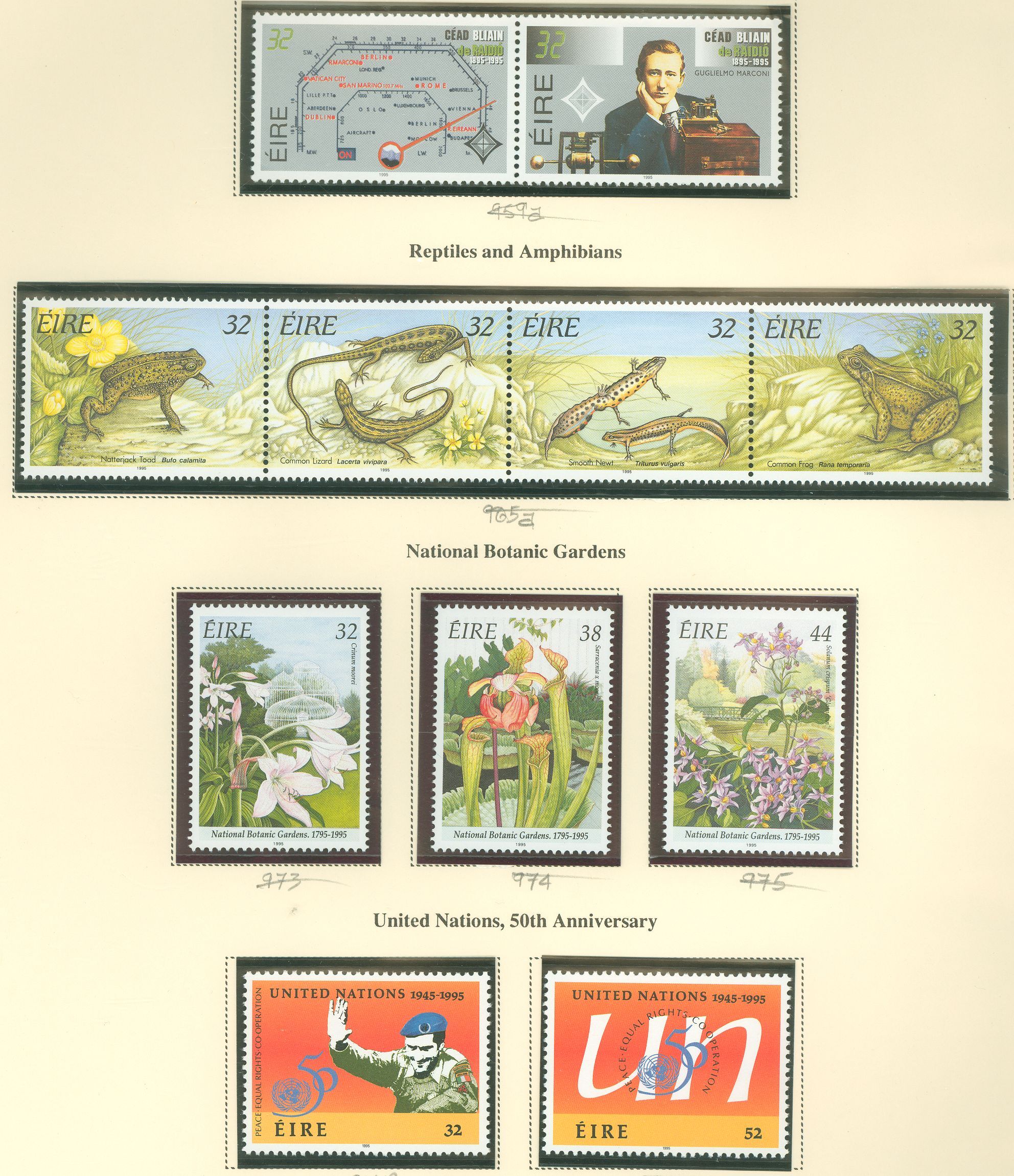 Ireland #973-974/979-987 Single (Complete Set) | Europe - Ireland ...