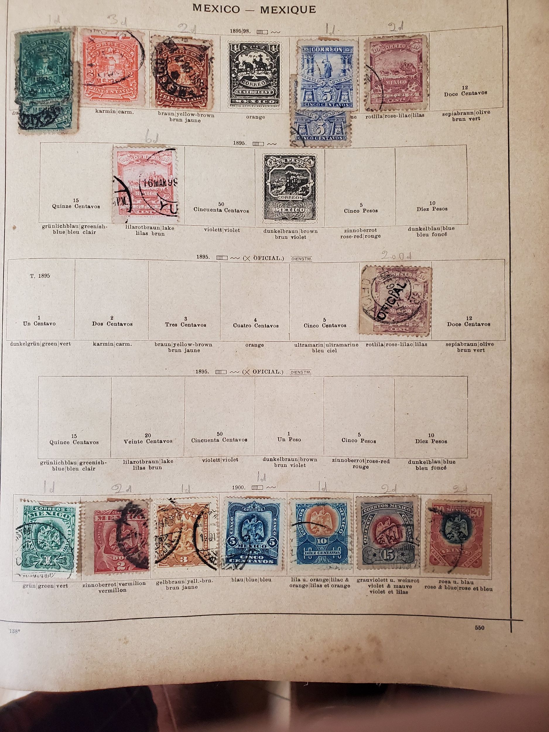 Mexico antique rare value stamps | Central & South America - Mexico ...