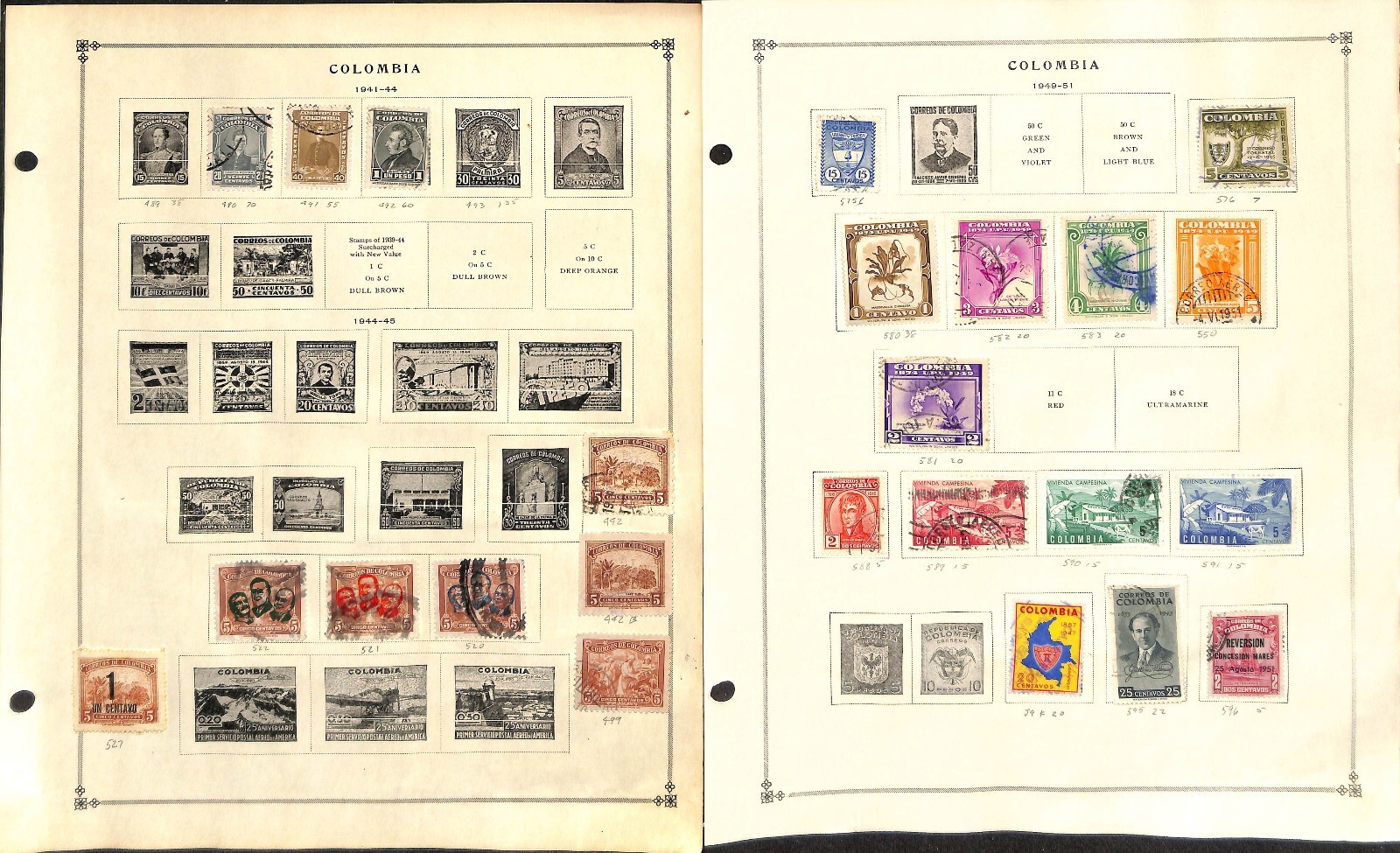Columbia Stamp Collection on 60 Scott International Pages, 1865-1970 ...