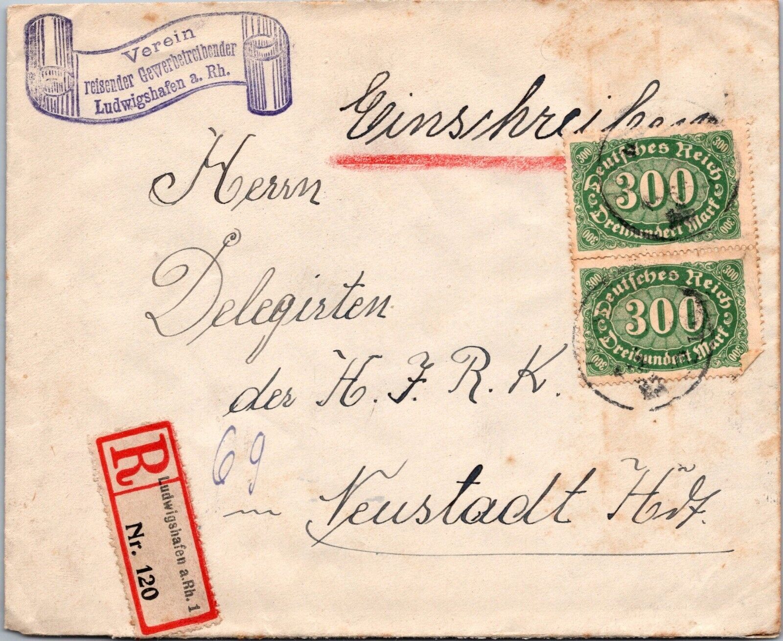 Germany 1922 - Inflation Cover - Ludwigshafen - J7149 | Europe ...