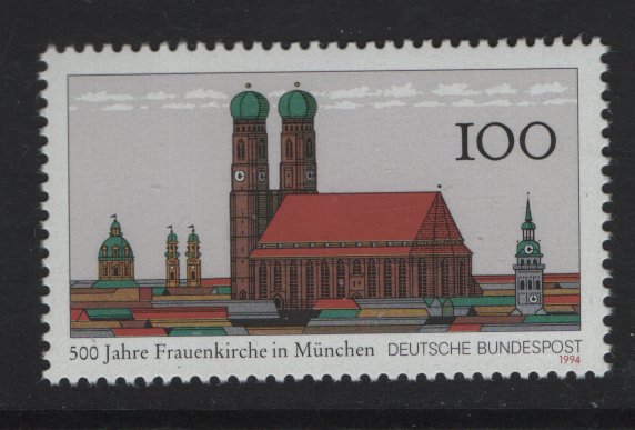 Germany #1828 MNH 1994 Church in Munich | Europe - Germany & Colonies ...