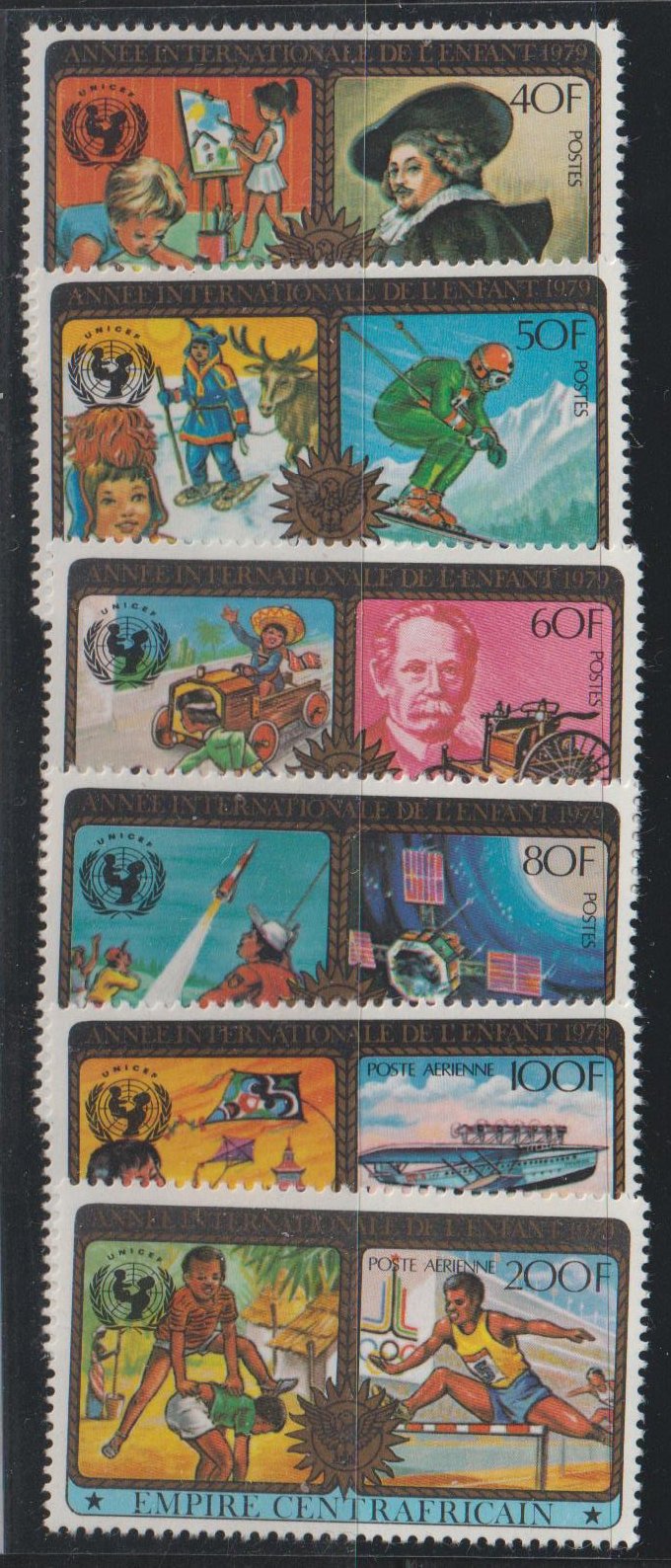 Central African Republic SC 376-9, C206-7 Mint Never Hinged | Africa ...