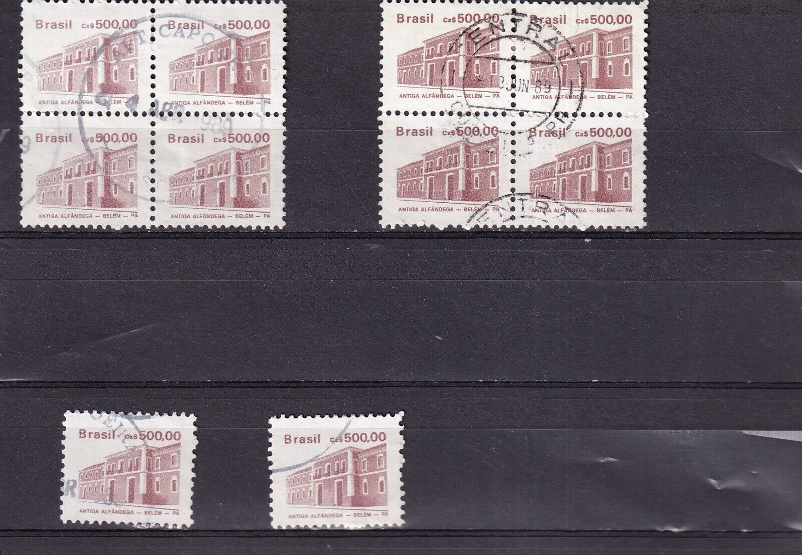 ER03 Brazil 1988 Customs Building used stamps | Central & South America ...