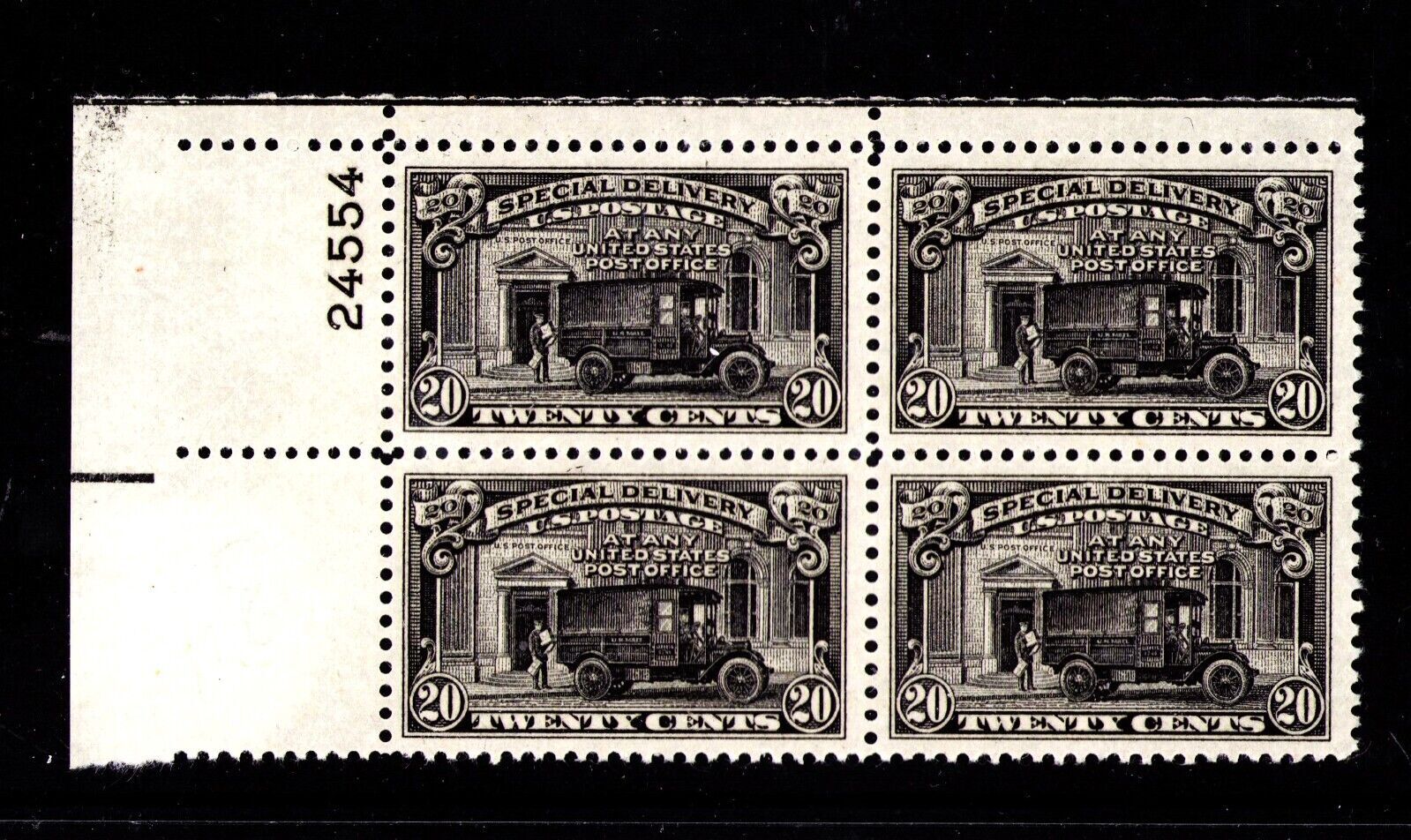 US Stamp #E19 Special Delivery 20c - Plate Block of 4 - MNH () | United ...