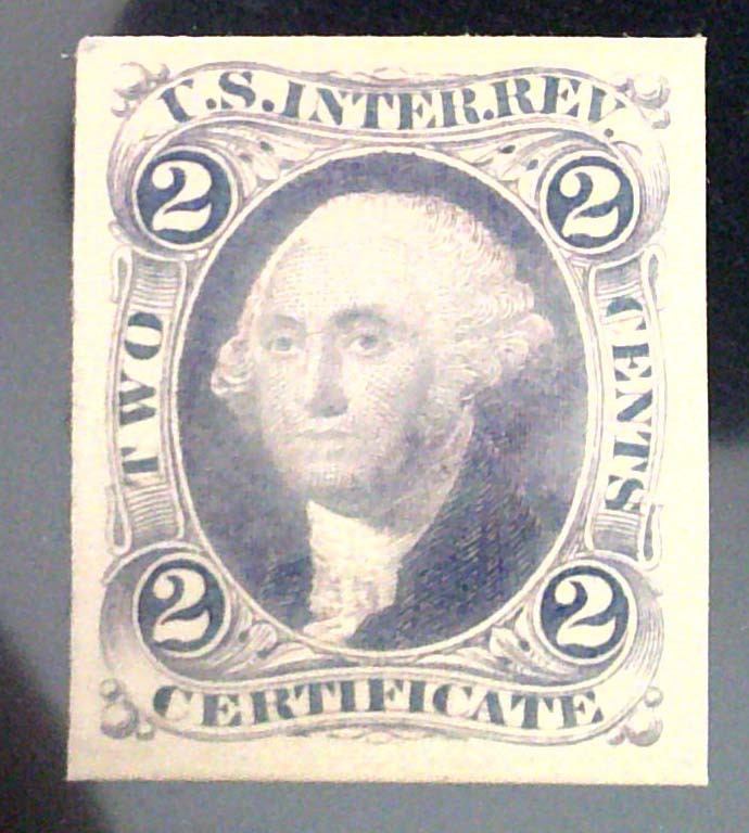 Scott #R7TC4a - 2c Ultra - Washington - Certificate - Plate on Card ...