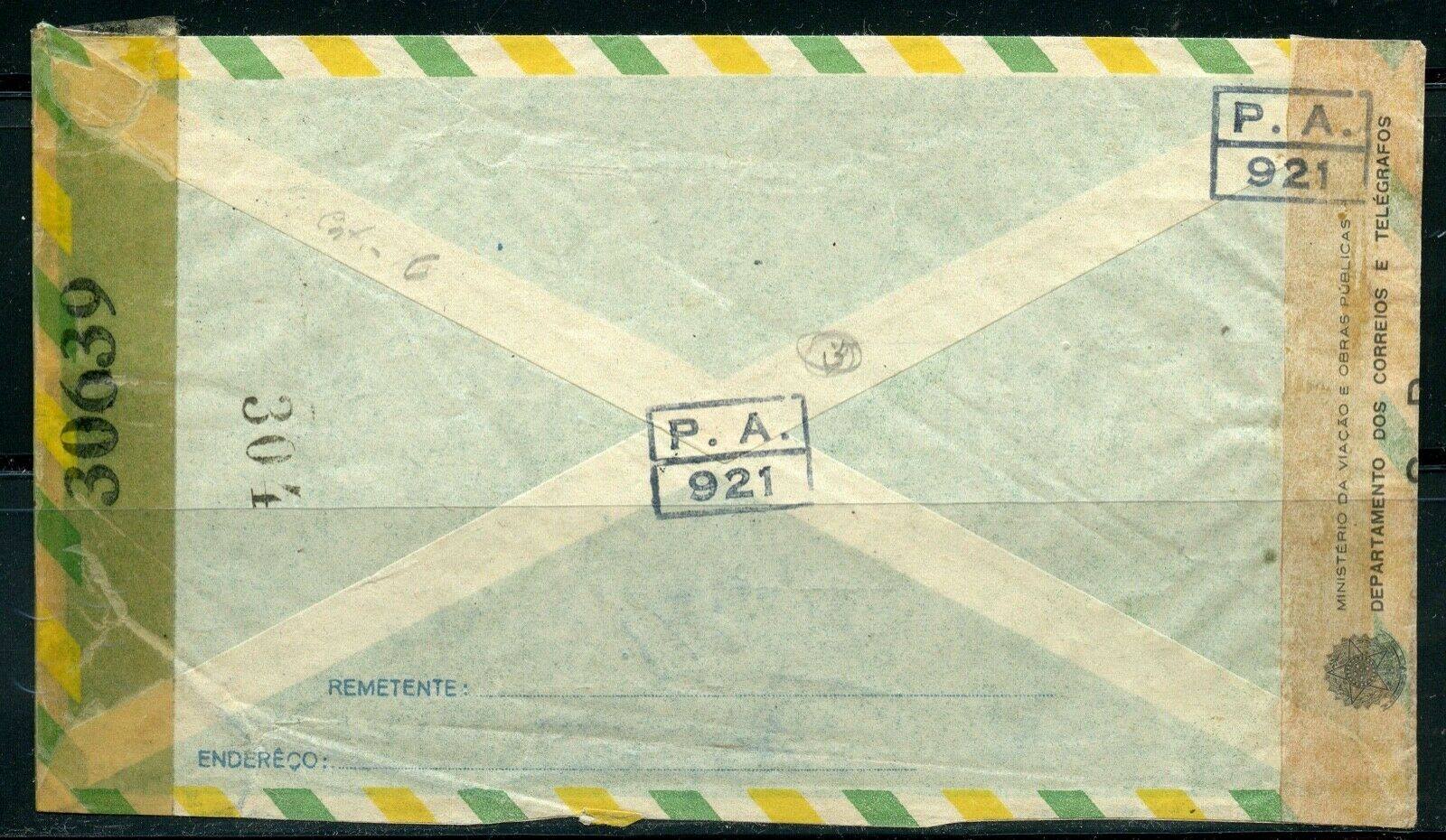 Brazil Recife PE 10/28/44 AIR Mail Cover to Ohio, USA as Shown 2 ...