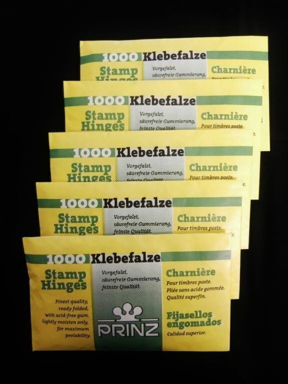 PRINZ Stamp HINGES New 5 PACKS Of 1000 (5000 Hinges) (1000+ Lots Sold ...