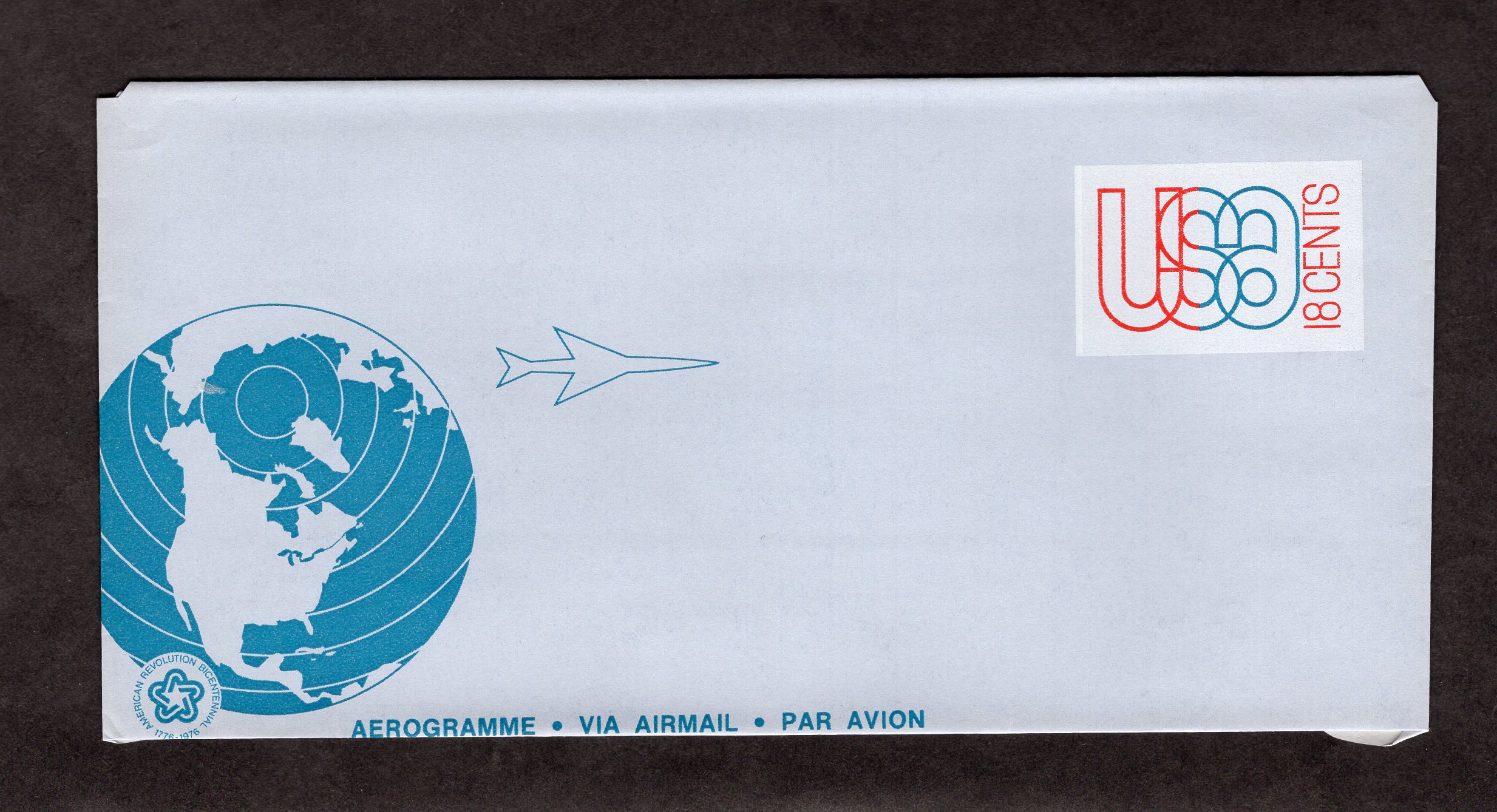 UC48 Jet Aerogramme, unused stamped envelope / HipStamp