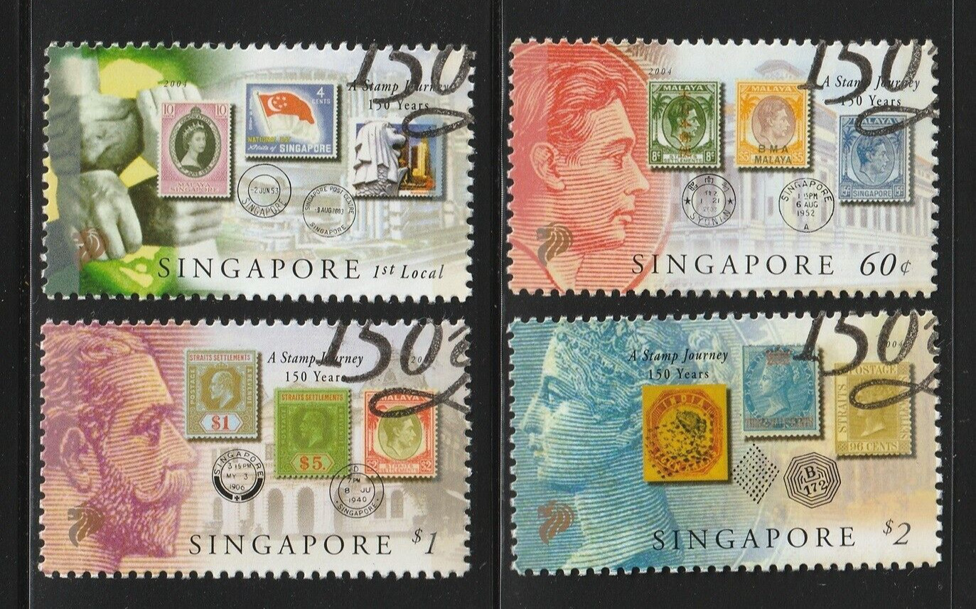 Singapore 2004 a Stamp Journey - 150 Years Set of 4v CTO Sg#1438-1441 ...