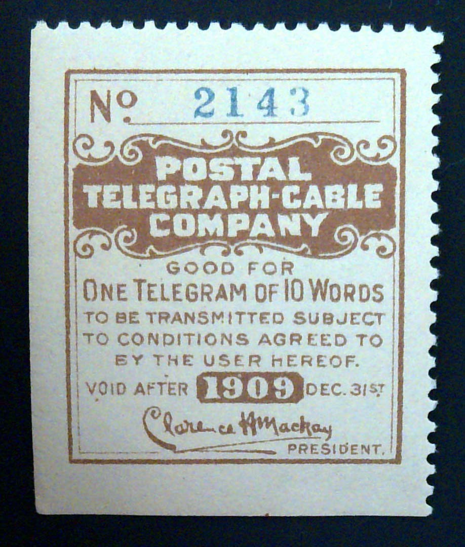 Scott #15T32 - Brown - DG - Telegraph Stamp - 1909 | United States ...
