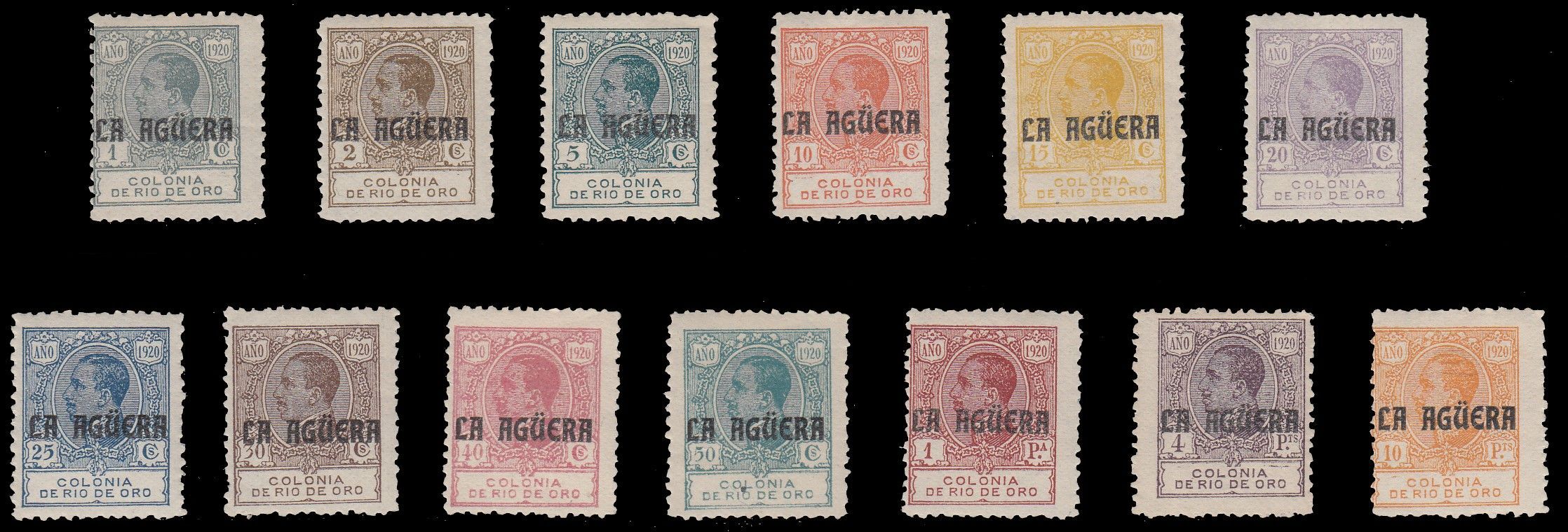 La Aguera 1 - 13 MHR | Europe - Spain & Colonies, General Issue Stamp ...