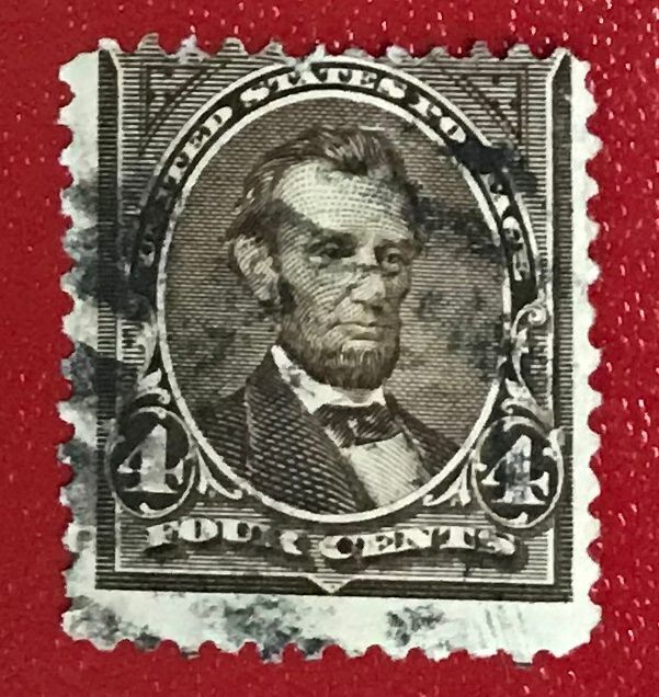 1894 US Scott 254 used 4 cents Lincoln Lot 997 | United States, General ...