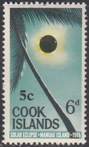 Cook Islands 1967 MH Sc #185 5c on 6p Solar eclipse | Australia ...