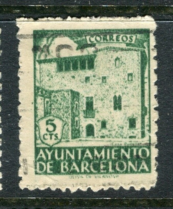 SPAIN; 1930s early Barcelona Local Civil War period issues fine used ...