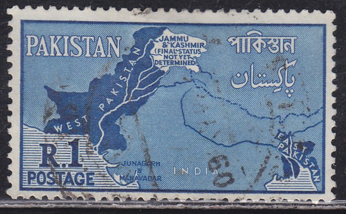 Pakistan 111 Map of Pakistan 1960 | Asia - Pakistan, General Issue ...