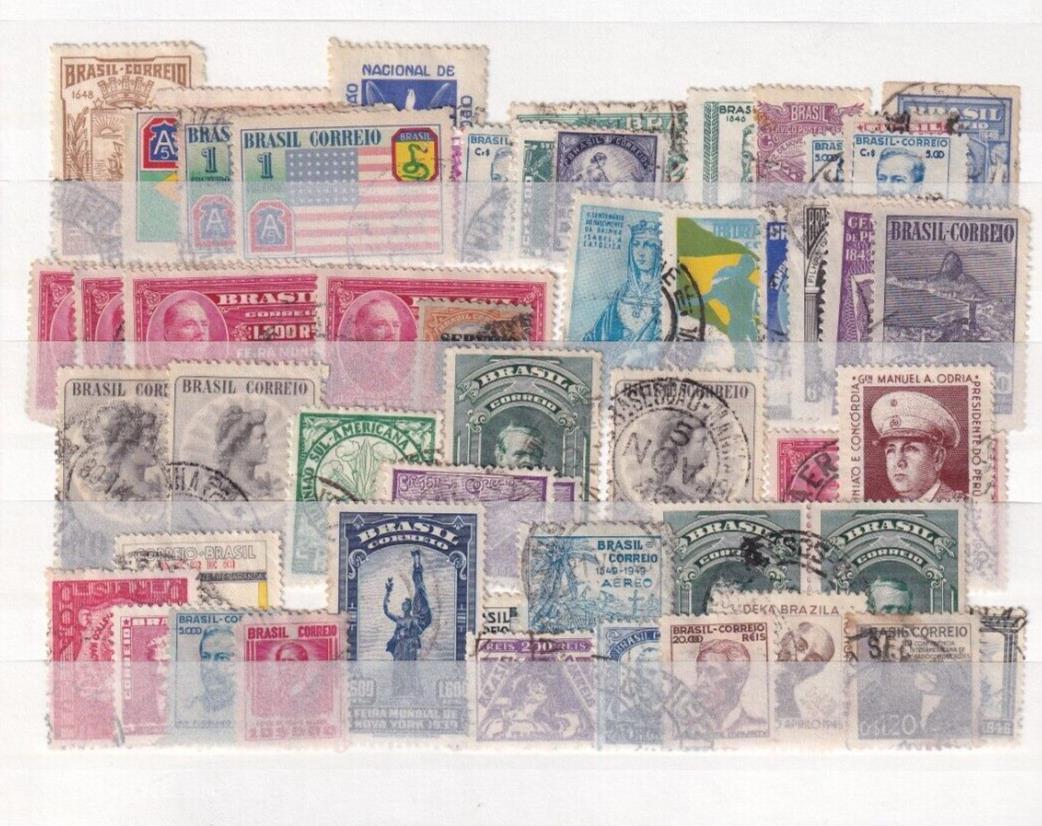 SA15g Brazil 1930's -1950's selection of used stamps | Central & South ...