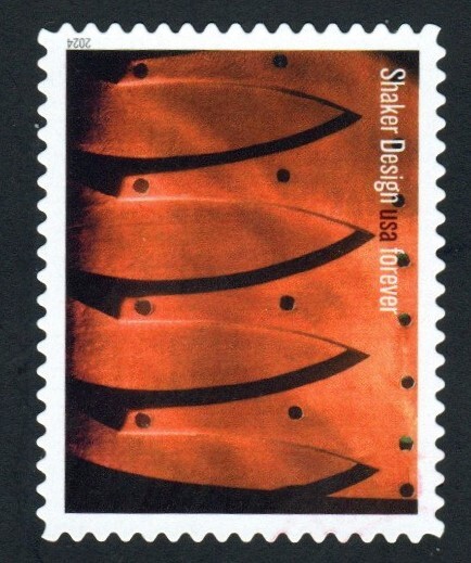 SC# 5896h - (68c) -Shaker Design - 8 0f 12 - "Bentwood Box Detail ...