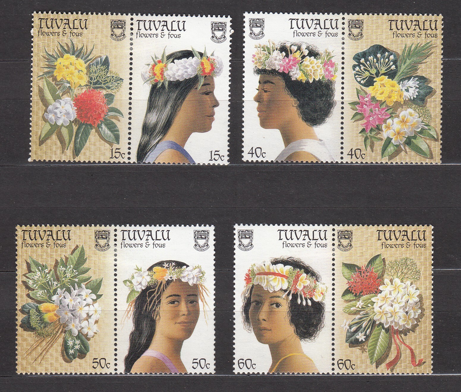 J40998 JL Stamps 1987 tuvalu set mh #443-6 | Australia & Oceania ...