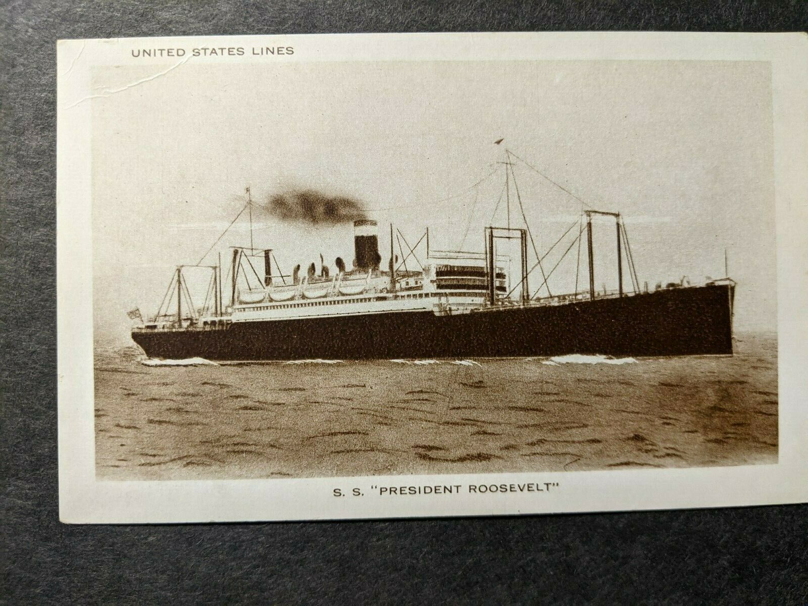 SS PRESIDENT ROOSEVELT, AMERICAN PRESIDENT Lines Naval Cover Unused ...