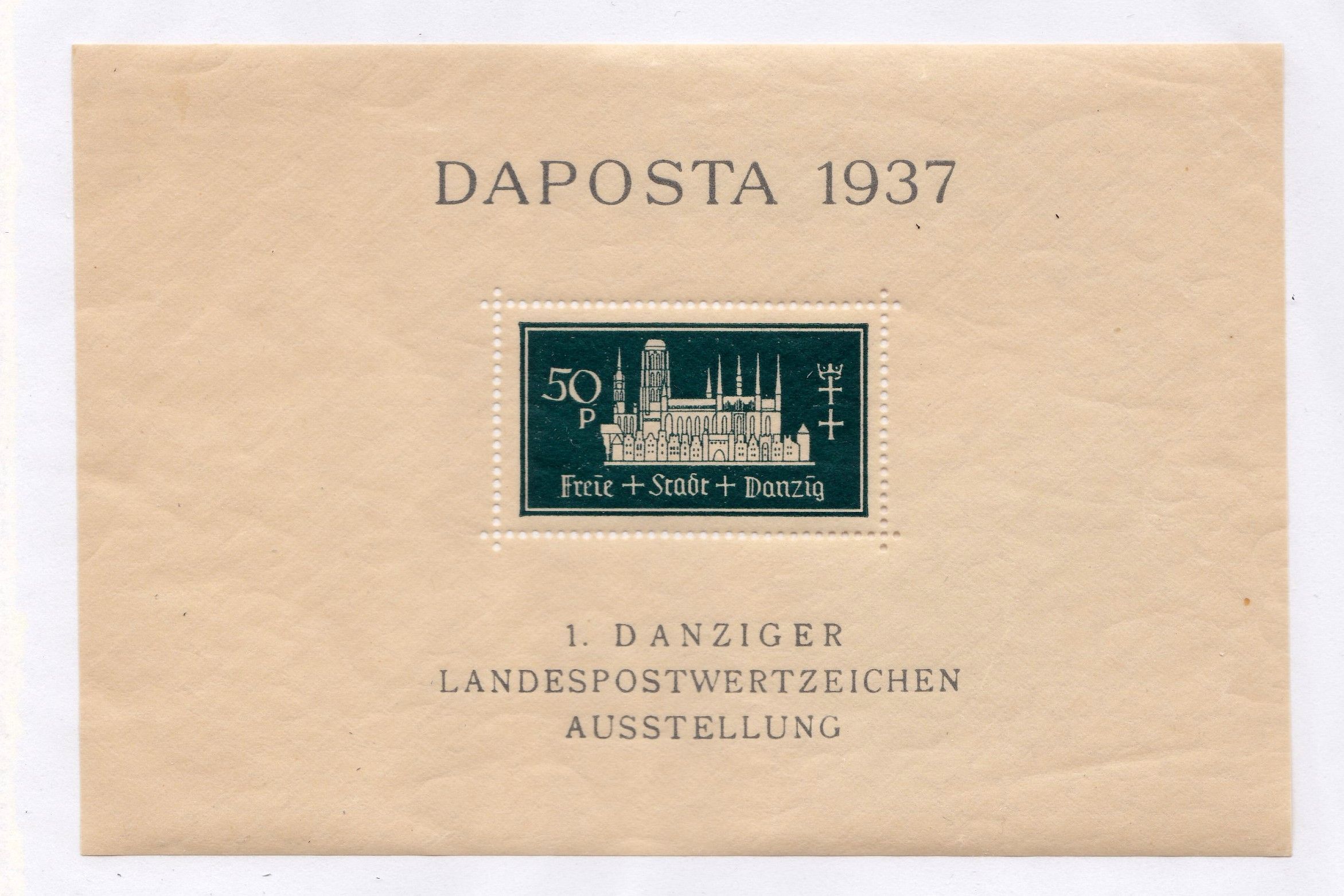 Danzig 221 MH OG Souvenir Sheet | Europe - Poland, General Issue Stamp ...