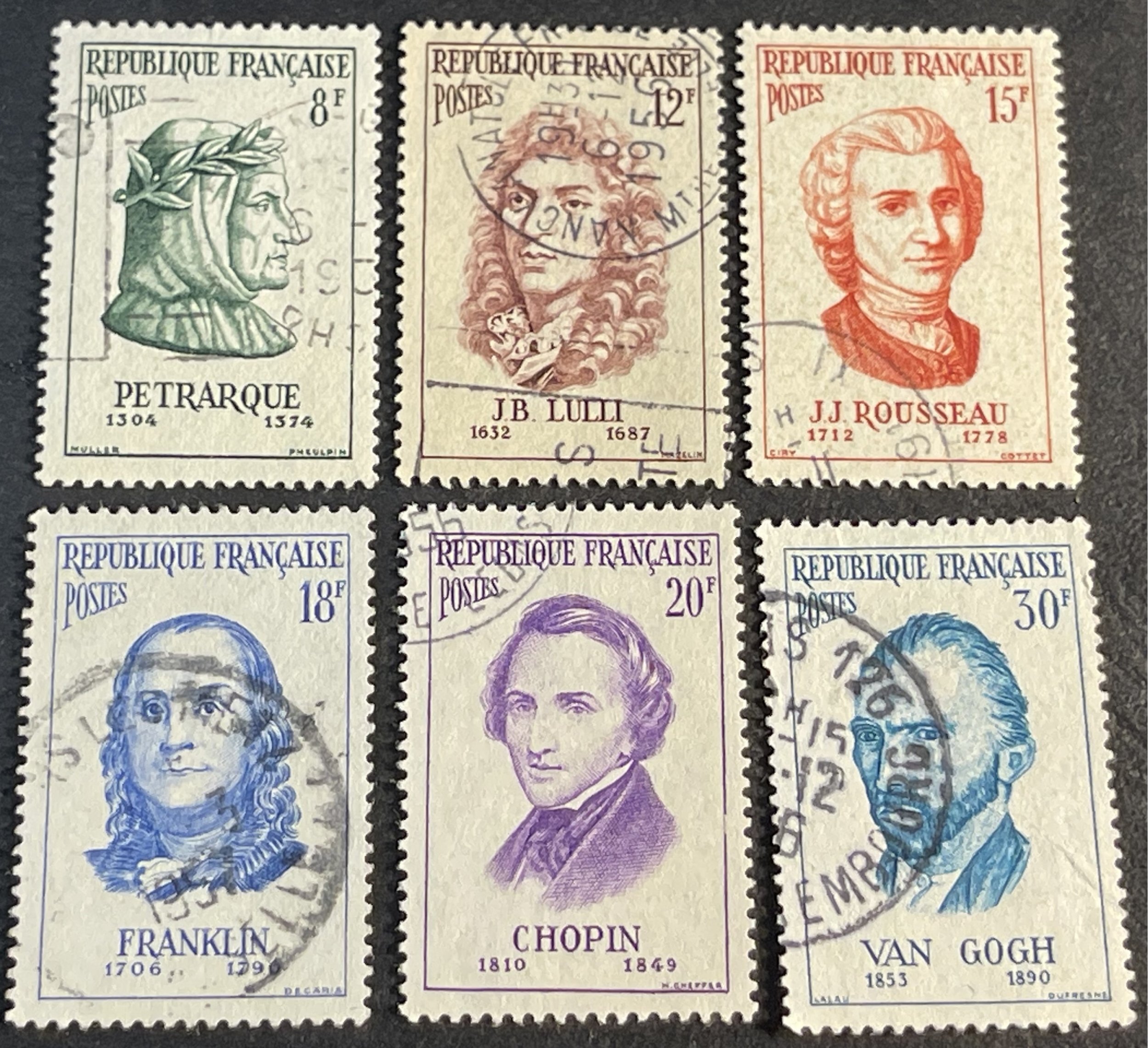 France # 811-816-Used--Complete Set--1956 | Europe - France & Colonies ...