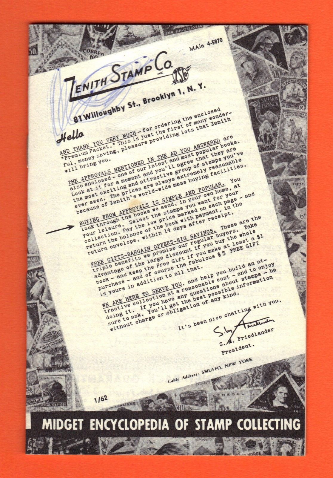 Vintage - 1960s Era - Mystic and 1962 Zenith Stamp Catalog & Supplies ...