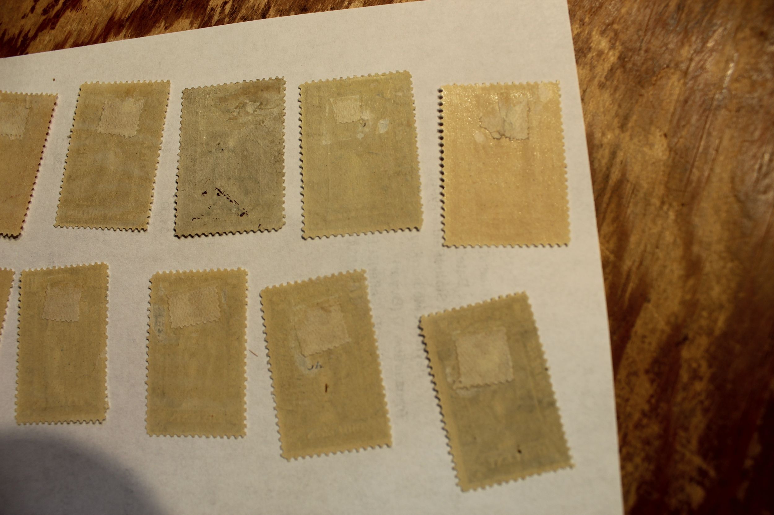 US Newspaper Stamp - Pr114 - Pr125 SET Complete Hinge Remants and Some ...