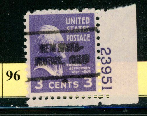 PKStamps - USA - 807 - Used - Precancel - Plate Number Single (#2-096 ...