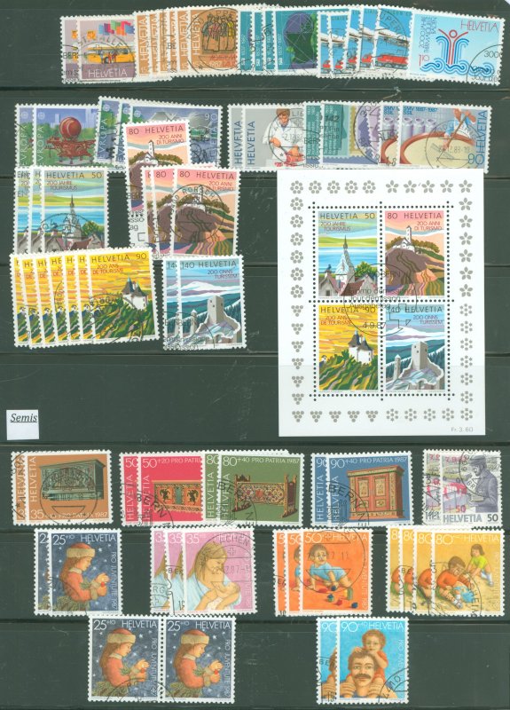 Switzerland #803-16/B531-40 Single (Complete Set) | Europe ...